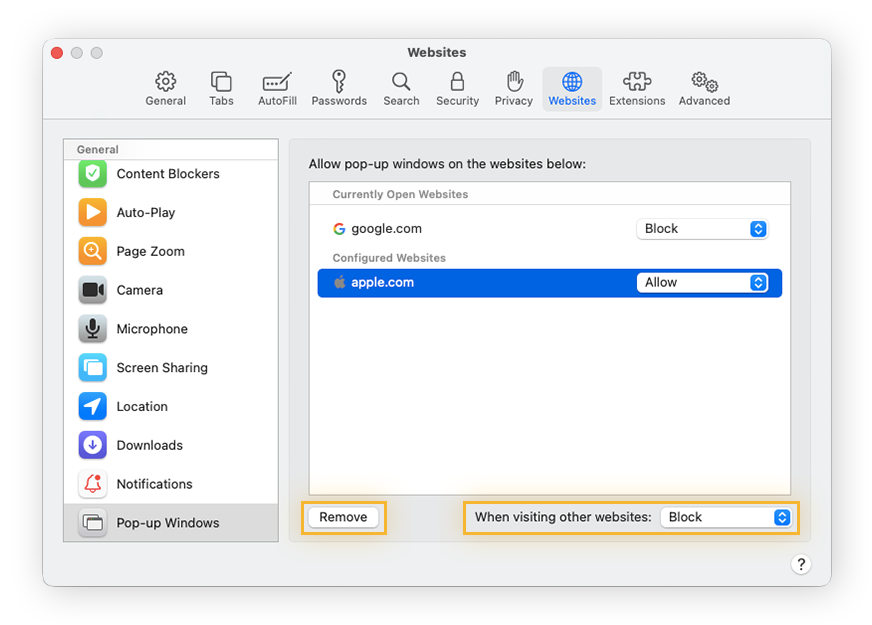 How To Allow Or Disable Pop Ups In Safari For Mac And Ios